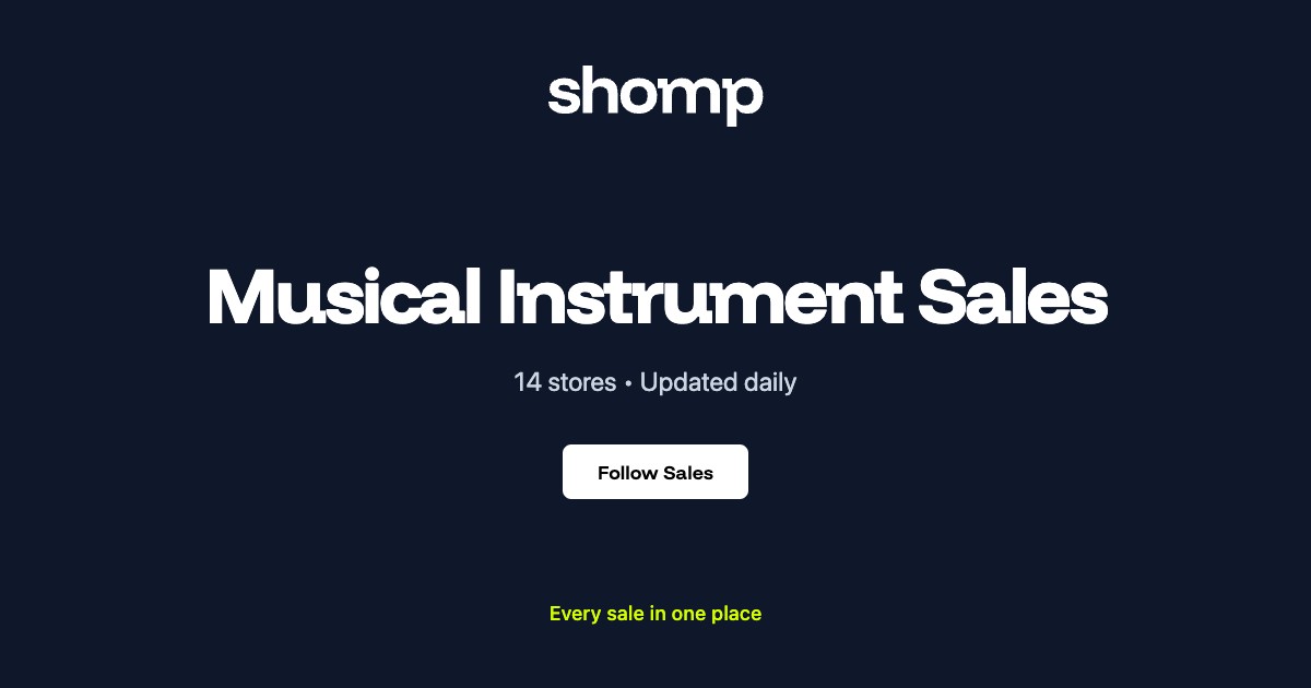 Musical Instrument Sales: Latest Store Offers | Shomp